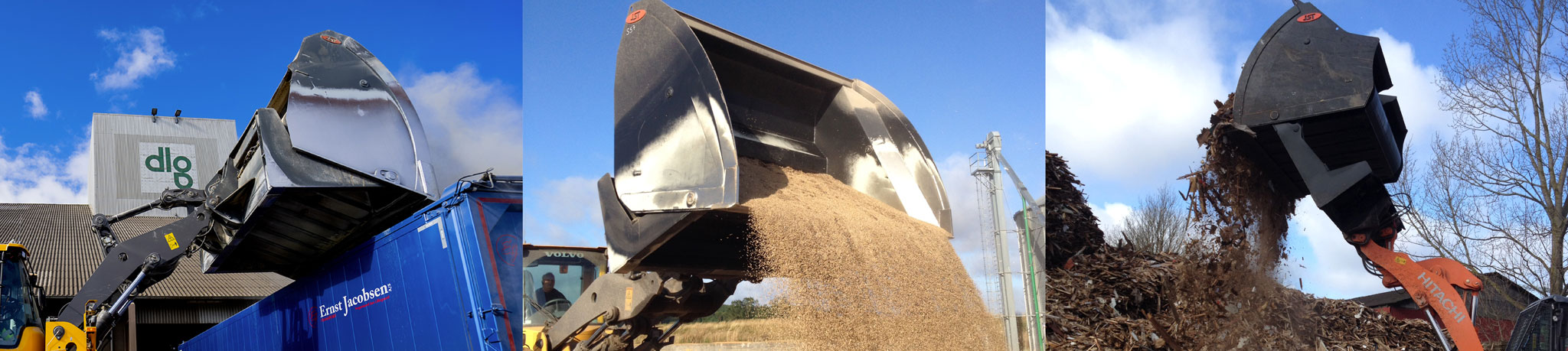 High tip buckets and other buckets with high tip - Maskinfabrikken JST A/S