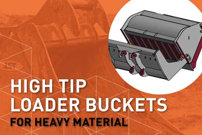 High tip buckets and other buckets with high tip - Maskinfabrikken JST A/S