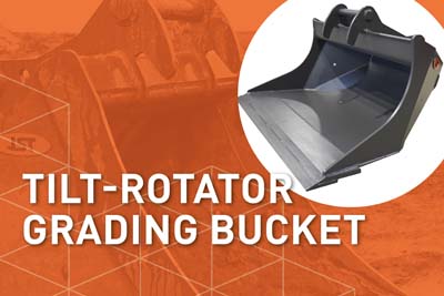 Grading buckets – standard, tilting and tilt-rotator